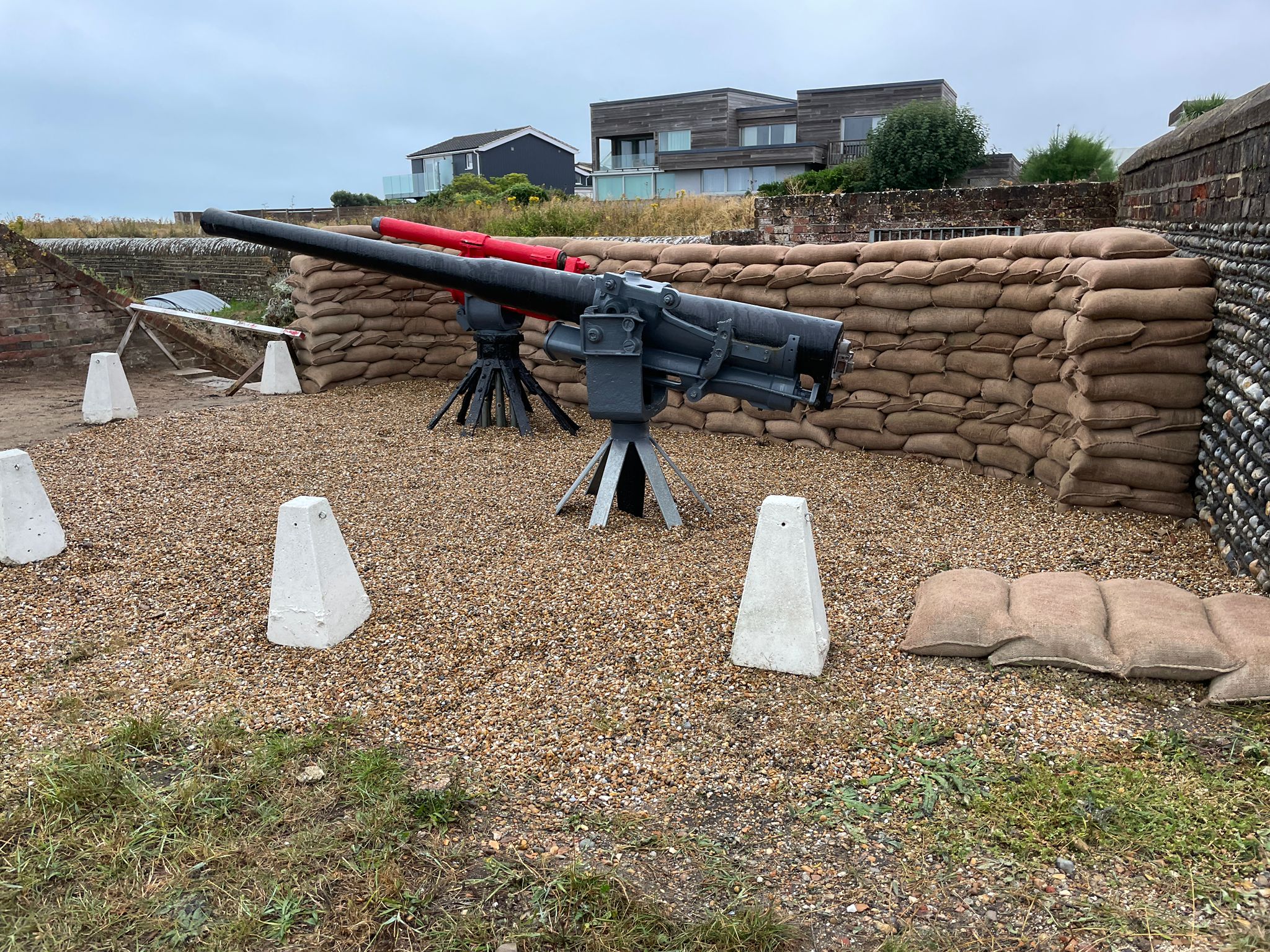 Shoreham Fort WWII Education Area: Sandbag Barriers